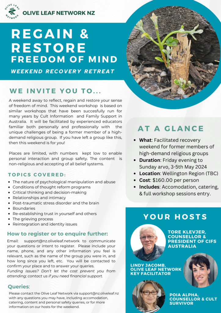 Events | Olive Leaf Network New Zealand